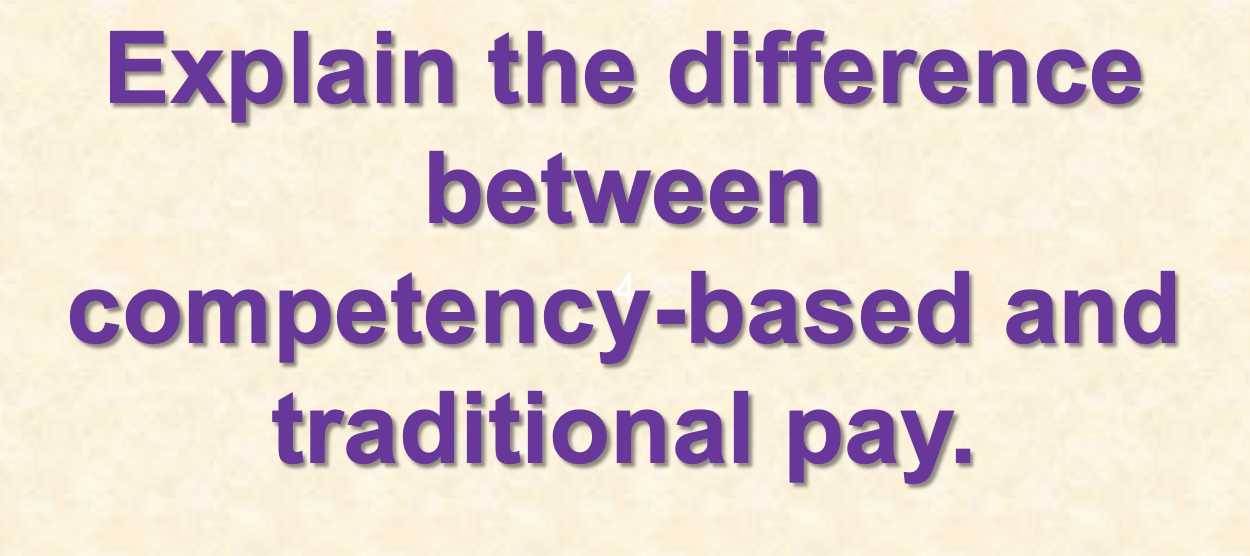 Solved Explain the difference between competency-based and | Chegg.com