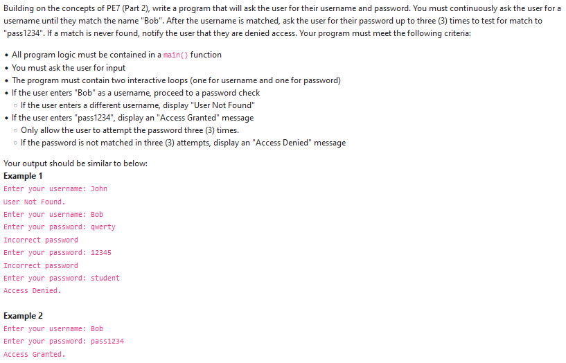 Solved Building on the concepts of PE7 (Part 2), write a | Chegg.com