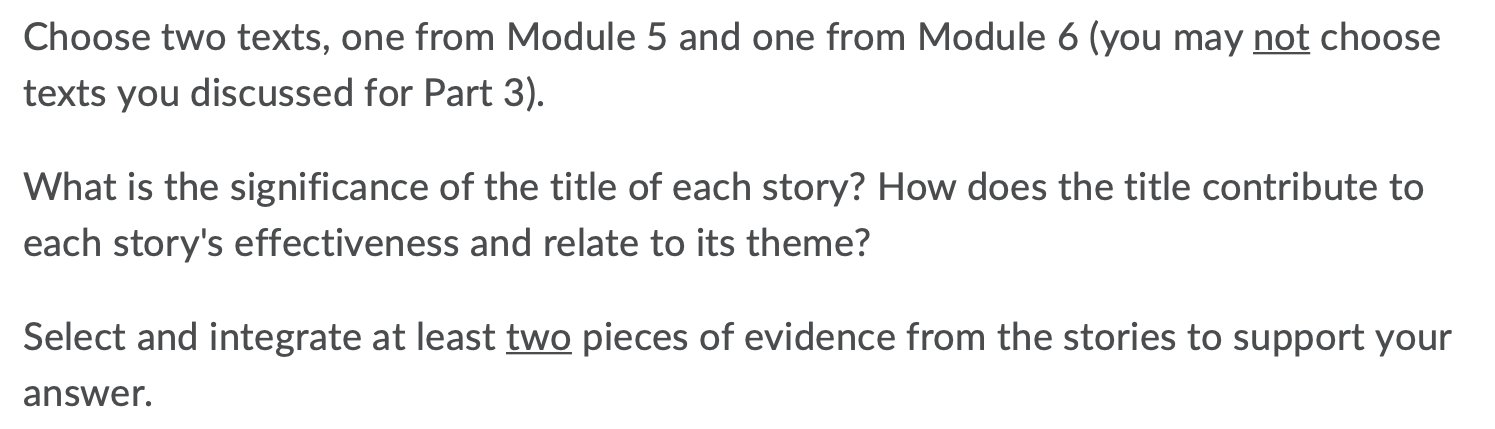 Module 5 stories: Guy de Maupassan The Necklace Kate | Chegg.com