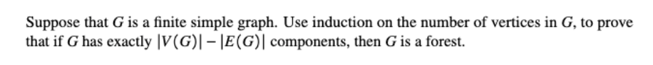 Solved Suppose that G is a finite simple graph. Use | Chegg.com