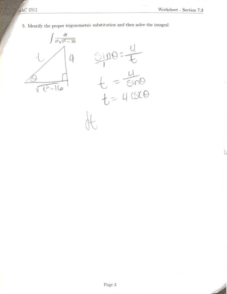 Solved MAC 2312 Worksheet - Section 7.3 4. Follow the steps | Chegg.com