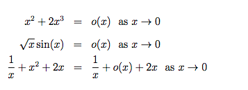 Solved Little-o notation "o(x)". Can someone explain the | Chegg.com