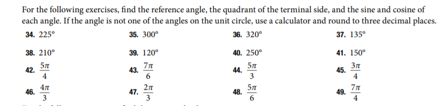 Solved For the following exercises, find the reference | Chegg.com