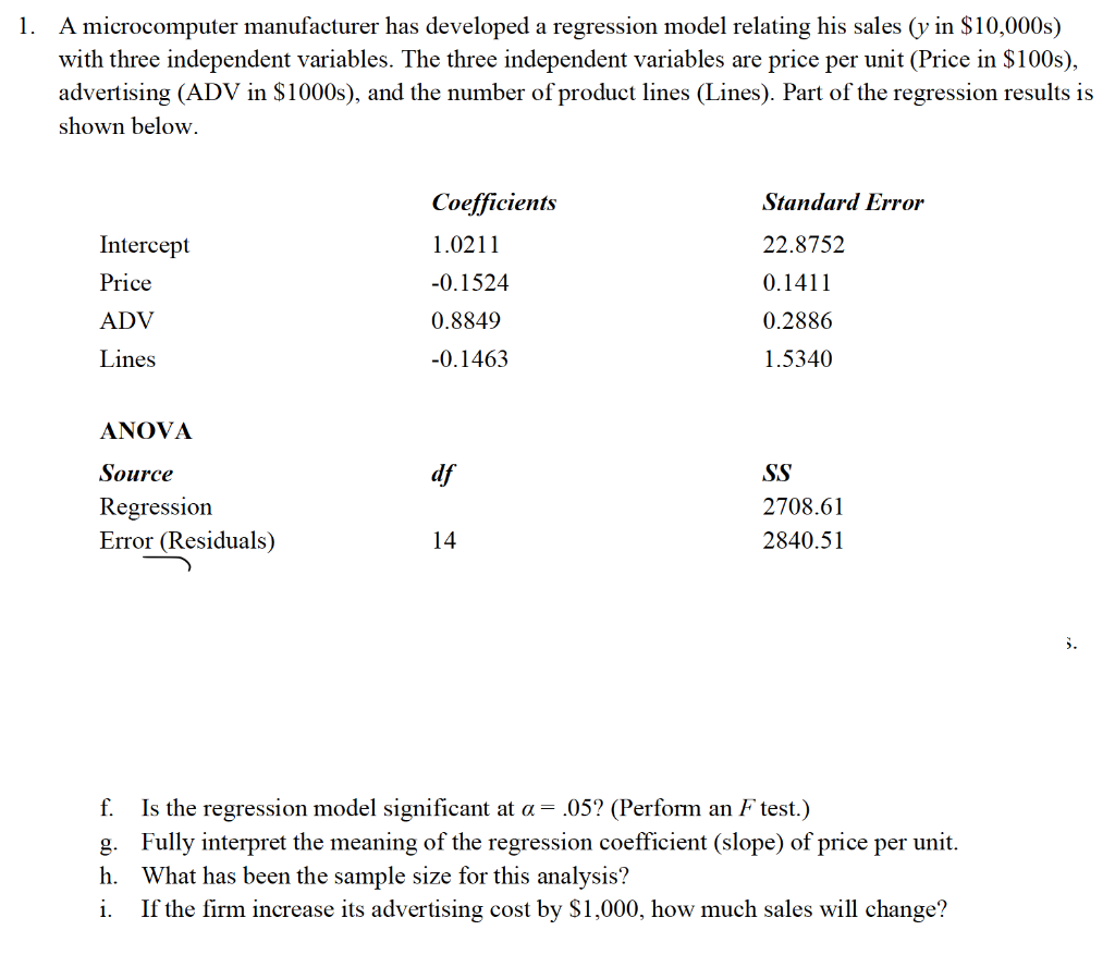 Solved 1. A microcomputer manufacturer has developed a | Chegg.com
