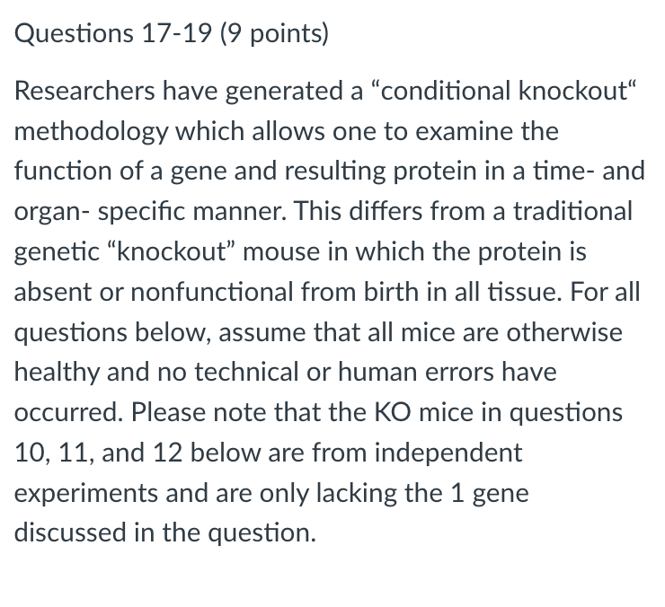 Researchers Have Generated A Conditional Knockout