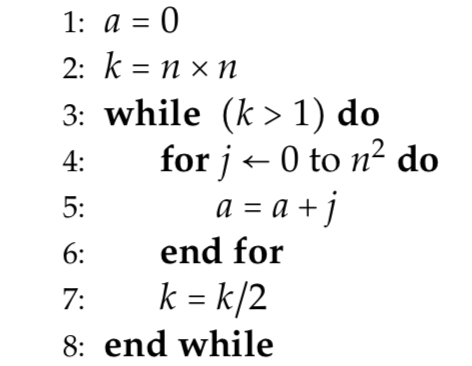 Solved Big O notation What is the running time of this code | Chegg.com