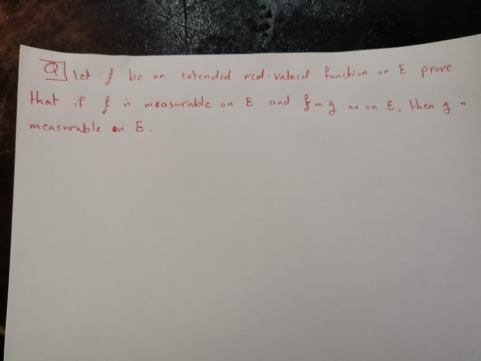 Solved Proof That If F Is A Measurable Extended Real Valued
