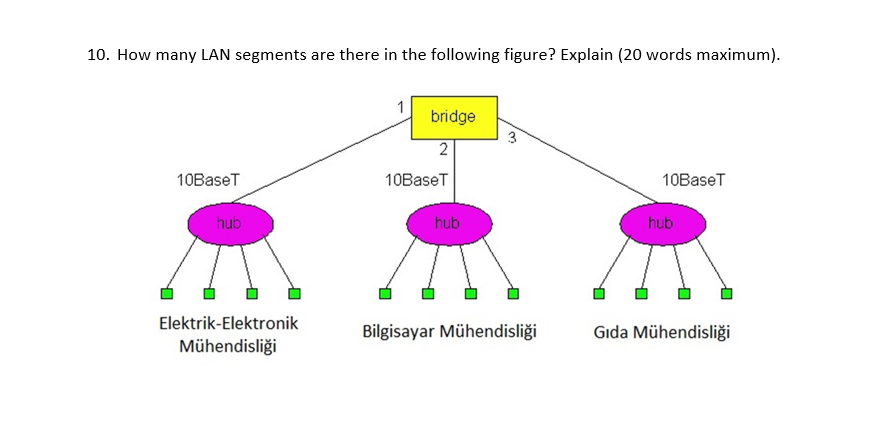 Solved 10. How many LAN segments are there in the following | Chegg.com