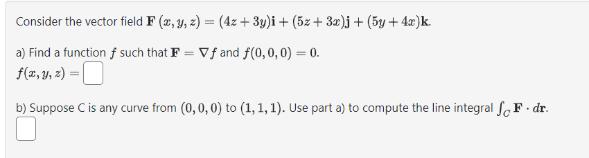 Solved Consider the vector field | Chegg.com