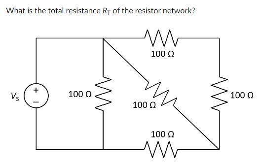 Solved What is the total resistance Rt of the resistor | Chegg.com
