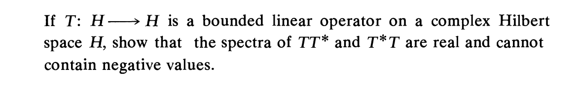 Solved If T: H > H is a bounded linear operator on a complex | Chegg.com