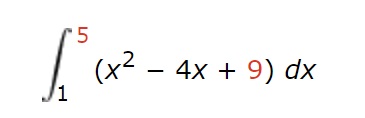 Solved ∫15(x2-4x+9)dx | Chegg.com