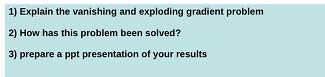 Solved 1) Explain the vanishing and exploding gradient | Chegg.com