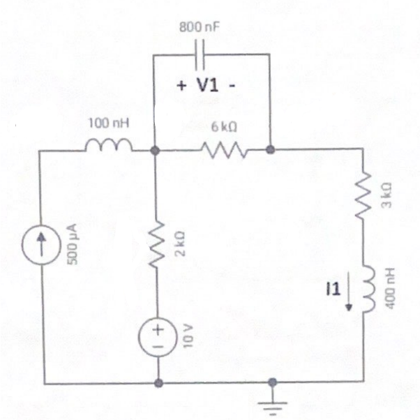 Solved Perform DC Analysis to find the following values in | Chegg.com