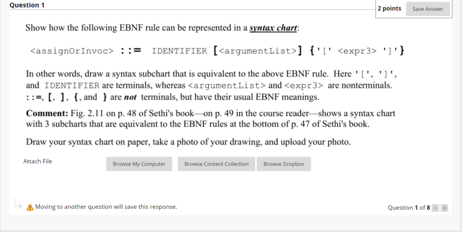 Solved Question 1 2 points Save Answer Show how the | Chegg.com