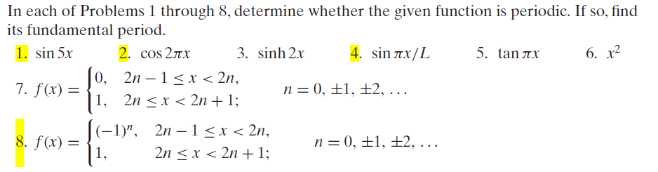 Solved In each of Problems 1 ﻿through 8 , ﻿determine whether | Chegg.com