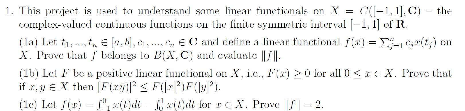 Solved - — 1. This project is used to understand some linear | Chegg.com