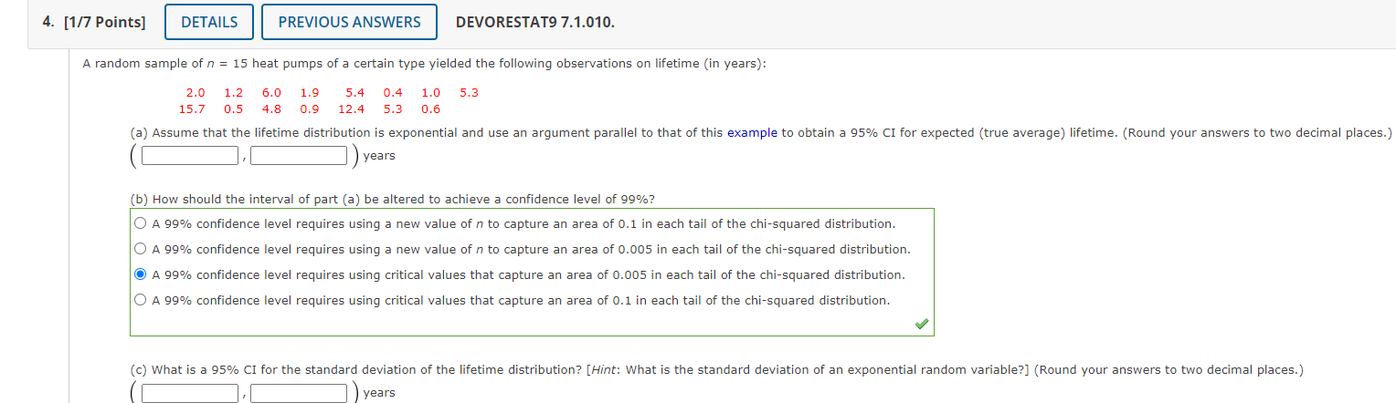 Solved 4. [1/7 Points] DETAILS PREVIOUS ANSWERS DEVORESTAT9 | Chegg.com