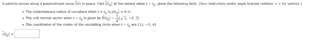 particle moves along a parametrized curve r(t) in | Chegg.com