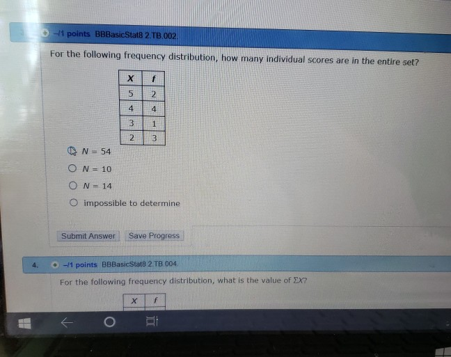 Solved 1 points BBBasicStat8 2.TB 002. For the following | Chegg.com