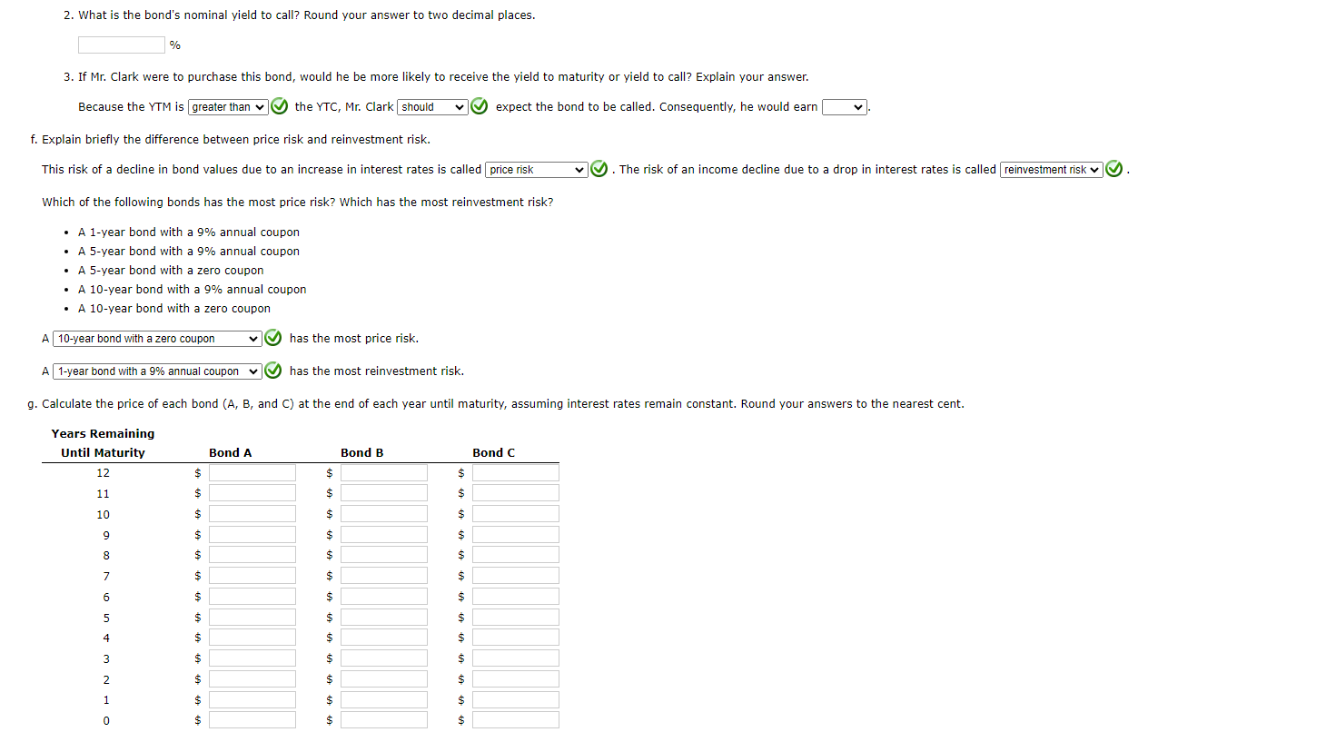 Solved 2. What is the bond's nominal yield to call? Round | Chegg.com