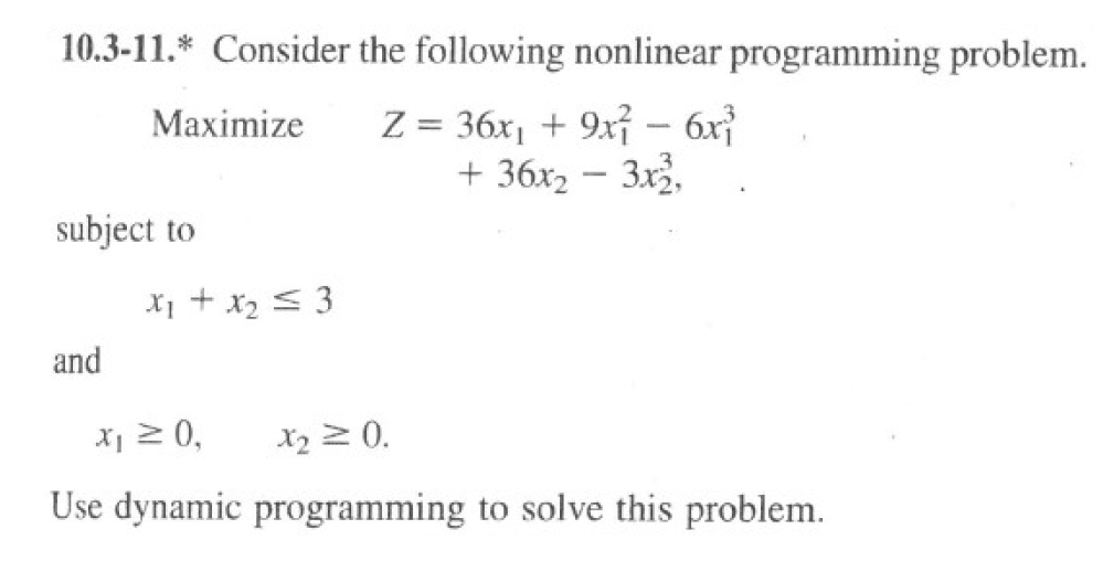 Solved 103 11 Consider The Following Nonlinear 0245