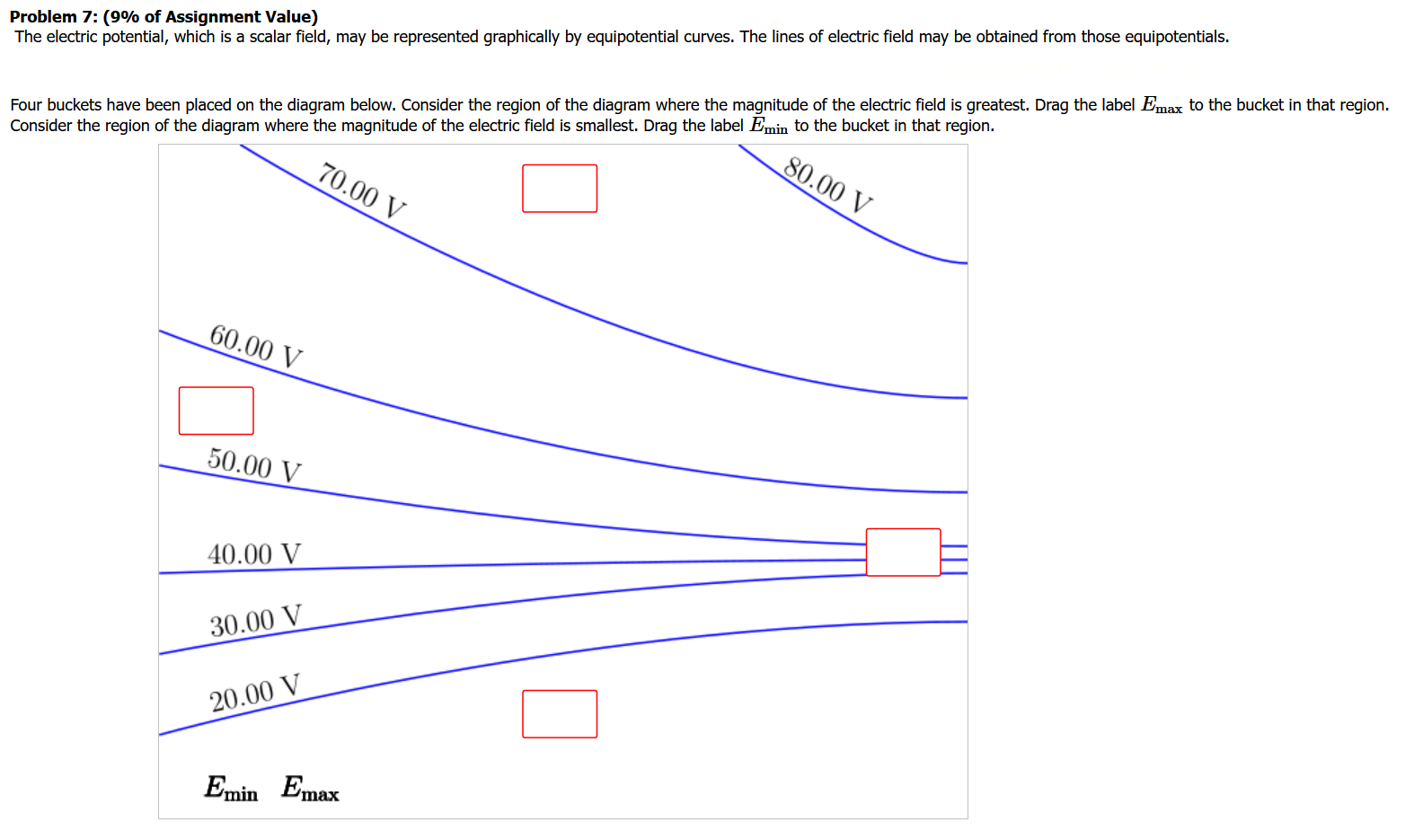 Solved Problem 7: ( 9% ﻿of Assignment Value)The electric | Chegg.com