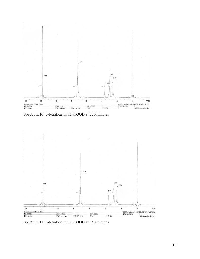 Exp 22: Acid Catalyzed Enolization of β-Tetralone | Chegg.com