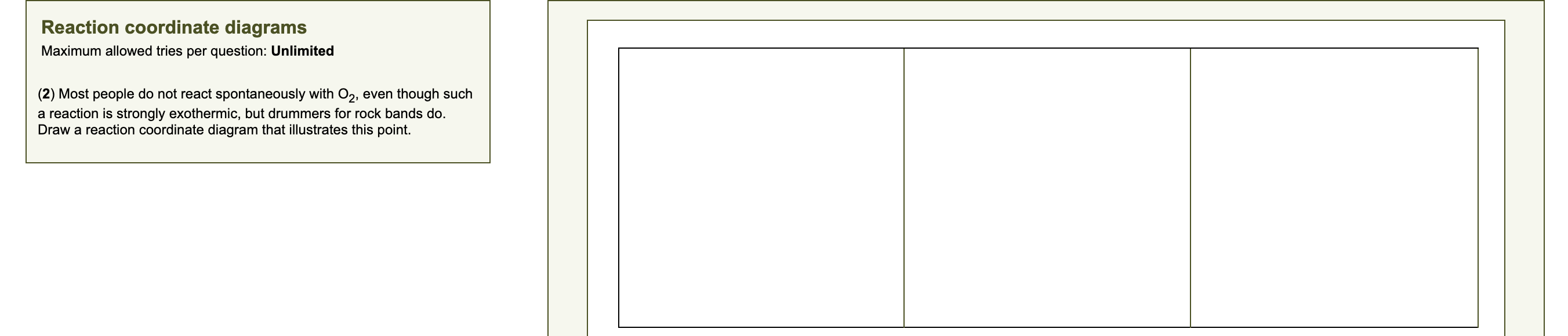 Solved Reaction coordinate diagrams Maximum allowed tries | Chegg.com