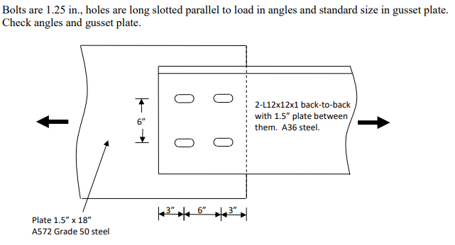 Solved Compute design tensile strength, ΦPn, based on yield | Chegg.com
