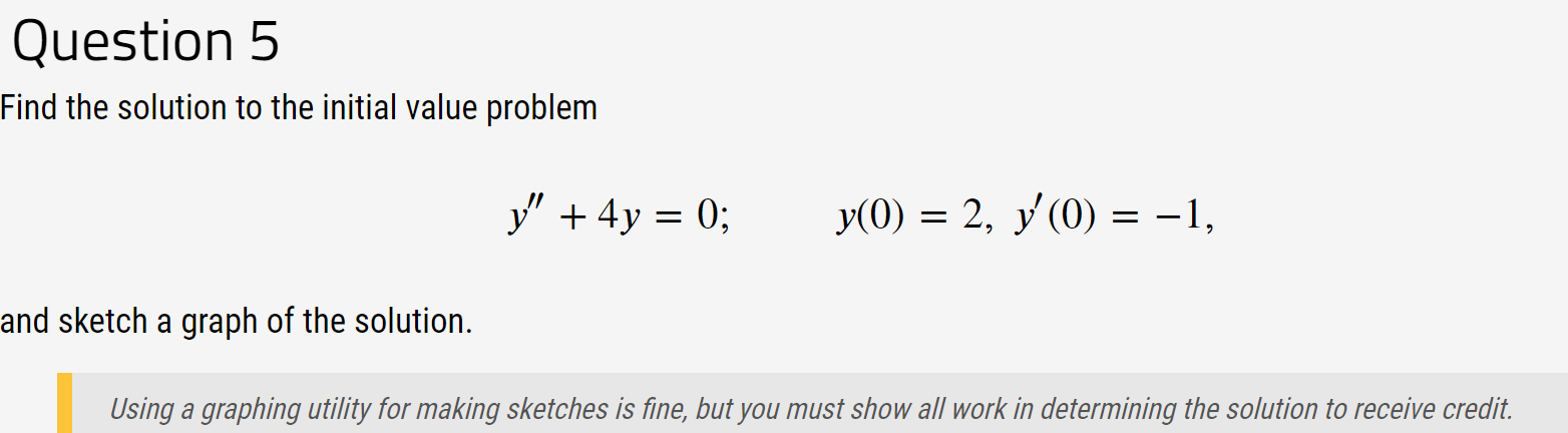 Solved Find the solution to the initial value problem | Chegg.com