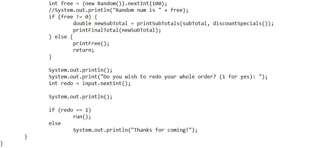 Follow the instruction and fix the incomplete program | Chegg.com