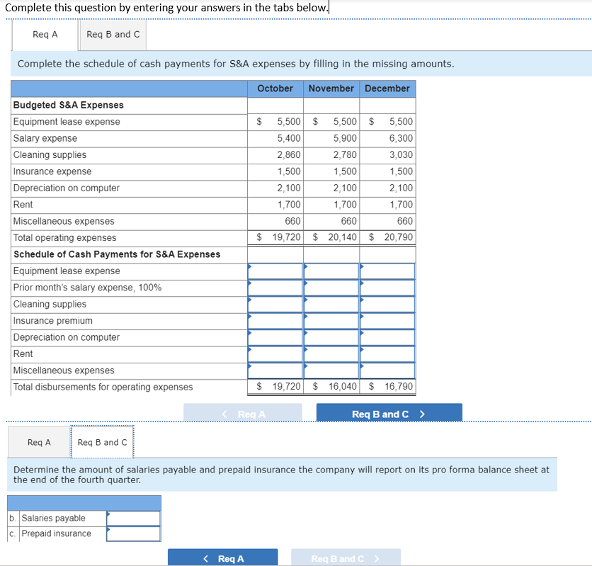 Solved Exercise 14-11 Preparing a schedule of cash payments | Chegg.com