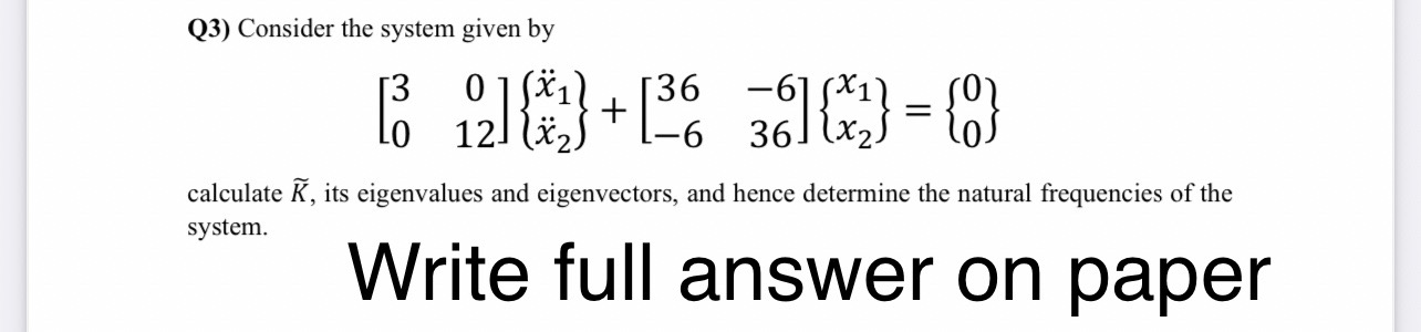 Solved Write full answer on paper | Chegg.com