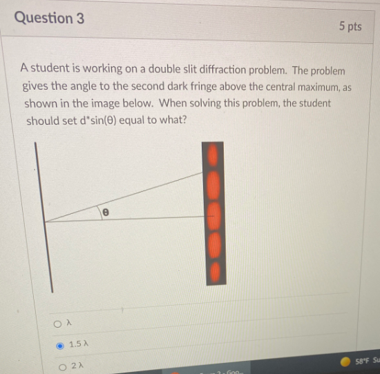 Solved Question 3 5 pts A student is working on a double | Chegg.com