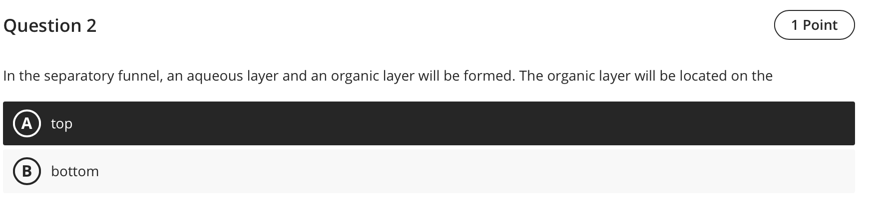 In the separatory funnel, an aqueous layer and an | Chegg.com