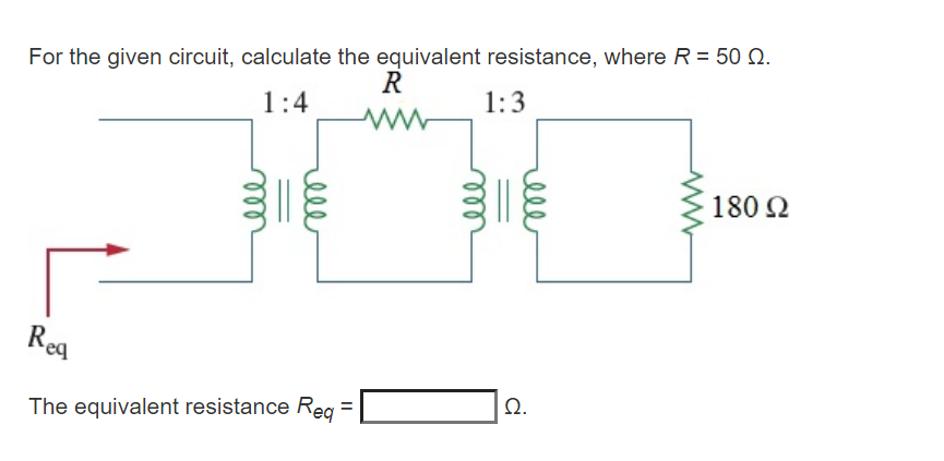 Solved For the given circuit, calculate the equivalent | Chegg.com