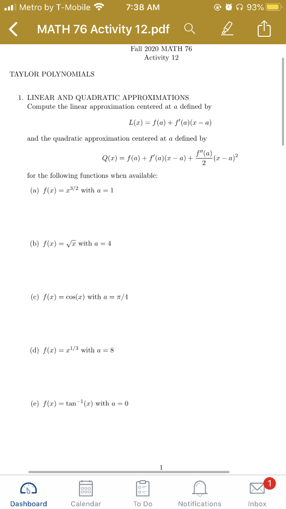 Solved . Metro by T-Mobile 7:38 AM @@ 93%
