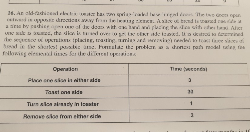 Solved 16. An old-fashioned electric toaster has two | Chegg.com