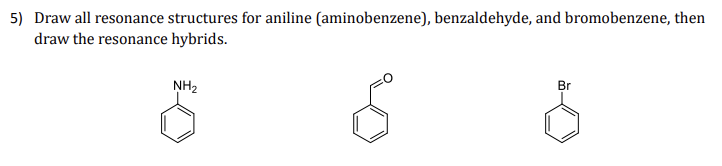 Draw all resonance structures for aniline | Chegg.com