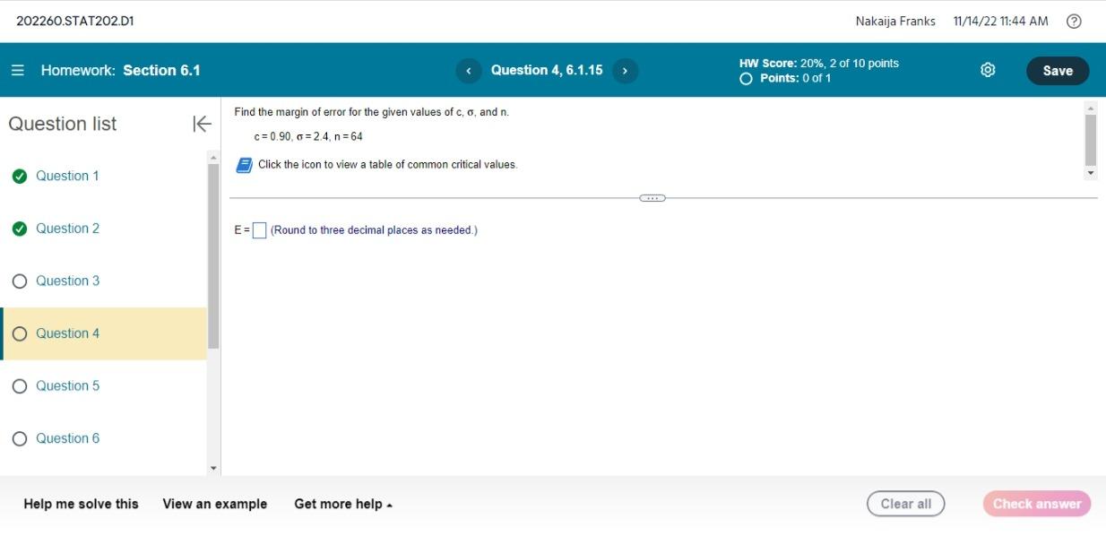 Solved Find the critical value zc necessary to form a | Chegg.com