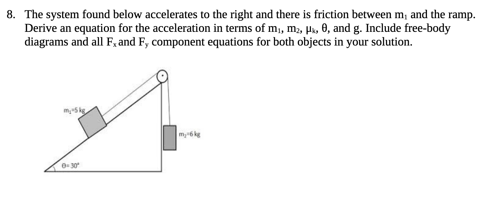 Solved The system found below accelerates to the right and | Chegg.com
