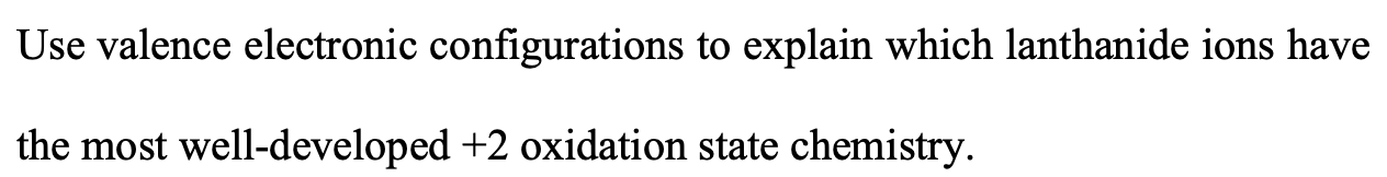 Solved Use valence electronic configurations to explain | Chegg.com