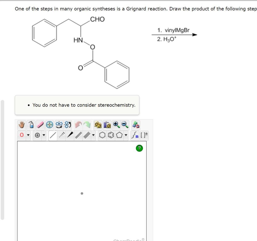Solved One of the steps in many organic syntheses is a | Chegg.com