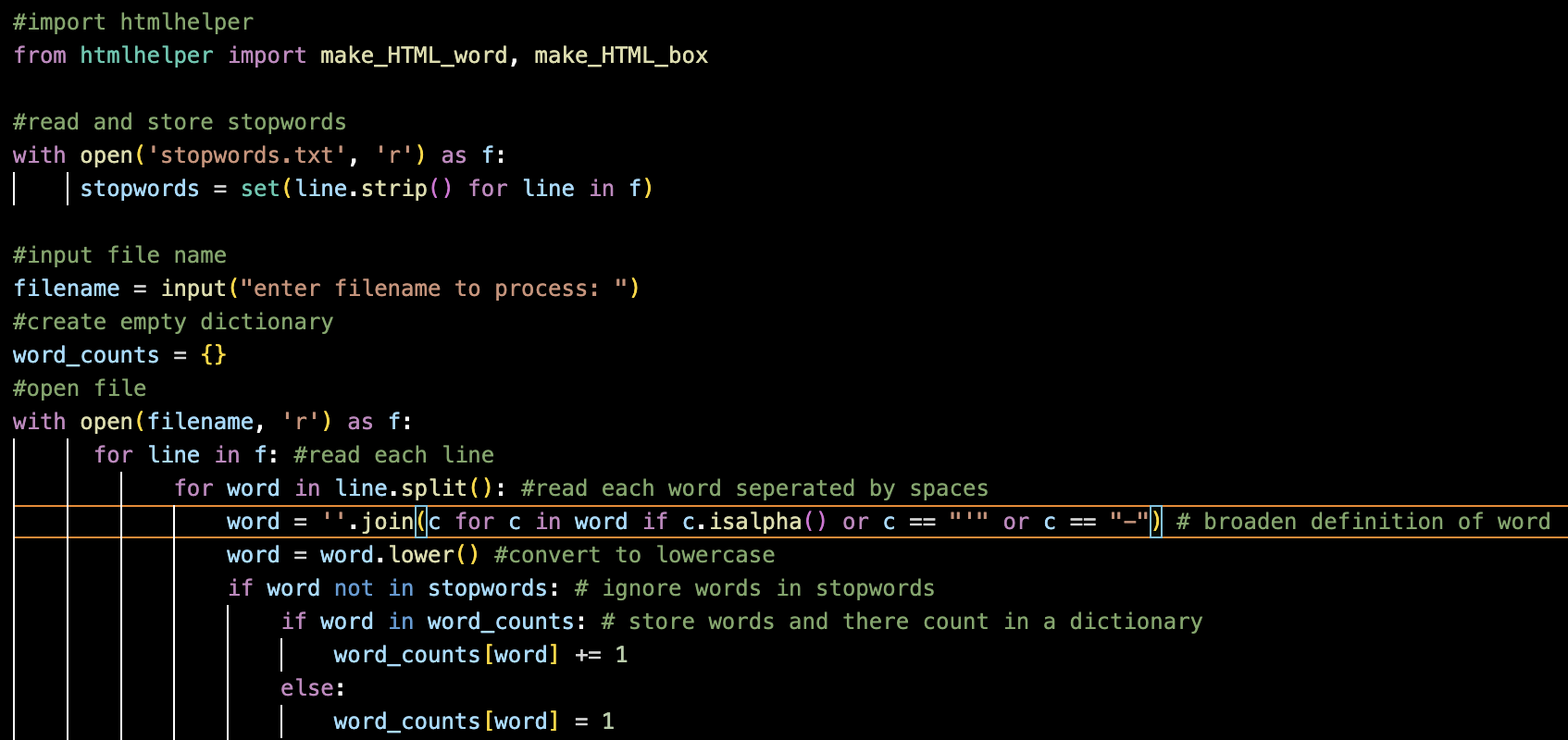 Solved read a file of text and divide it into a list of | Chegg.com