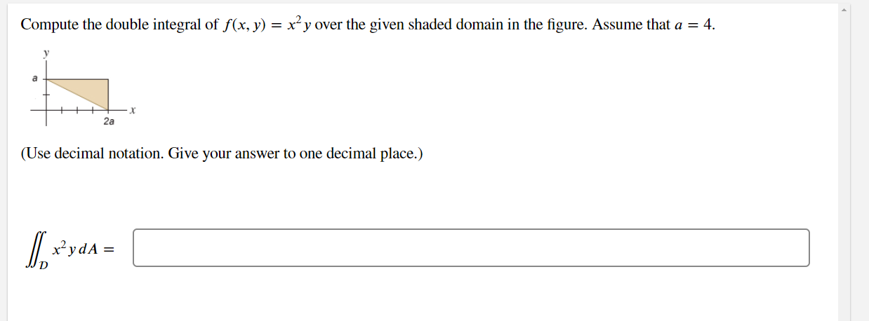 Solved Compute The Double Integral Of F X Y Xạy Over The