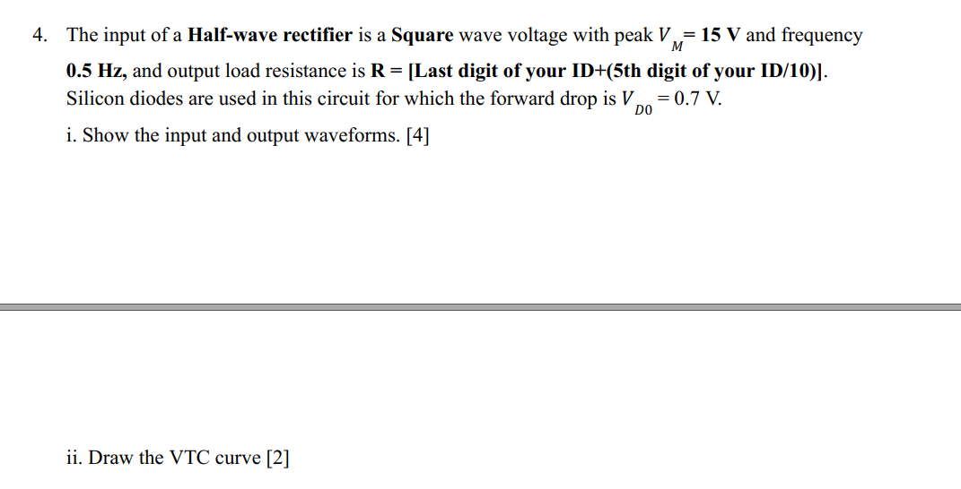 Solved Show the input output wave forms and the VTC graph | Chegg.com