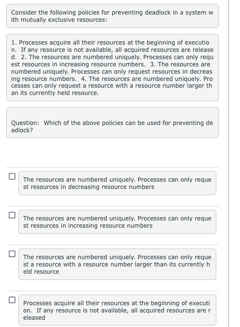 Solved This system has 3 resources: R0R1 and R2 as well as | Chegg.com
