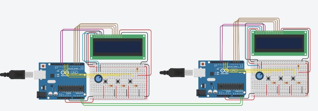 Arduino 2 way communication with LCD ButtonA = | Chegg.com
