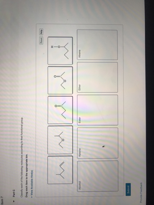 Solved Item 7 PartC Classify each of the following molecules | Chegg.com